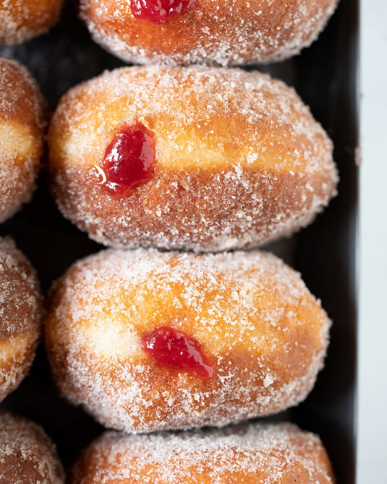 Jam doughnuts - Picnic on a Broom