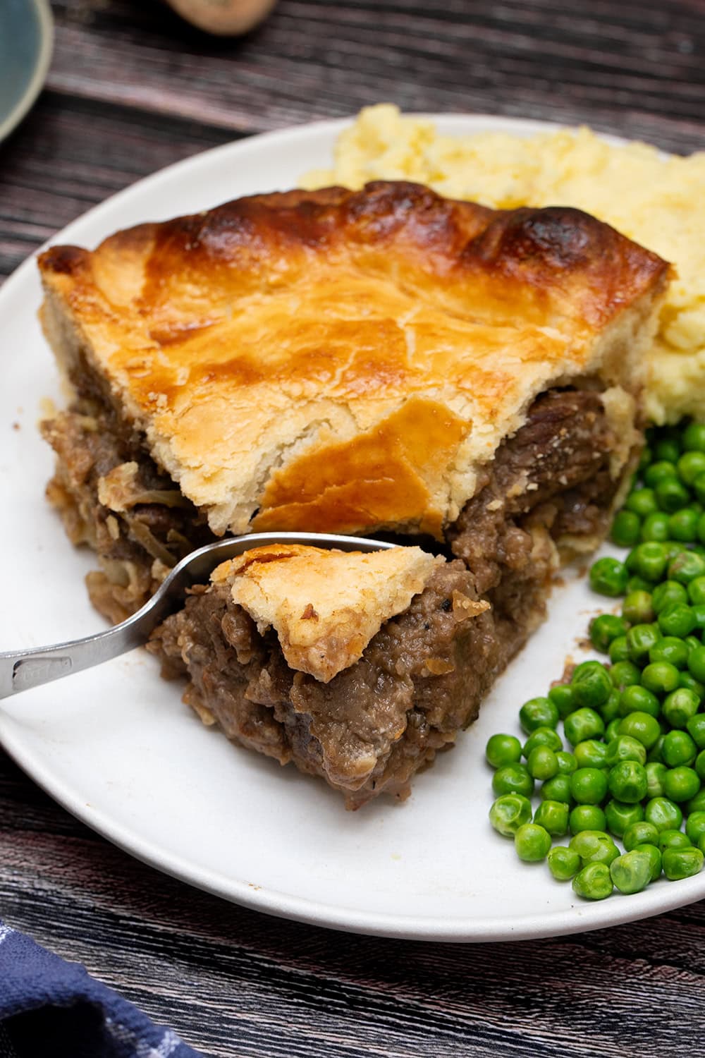 Homemade steak and kidney pie - Picnic on a Broom